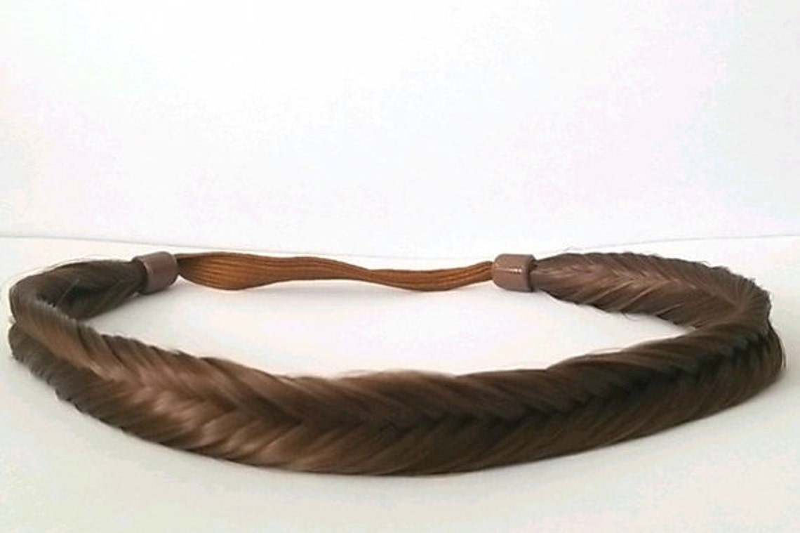 FISHTAIL Braided Elastic Soft Headband Synthetic Hair - Etsy