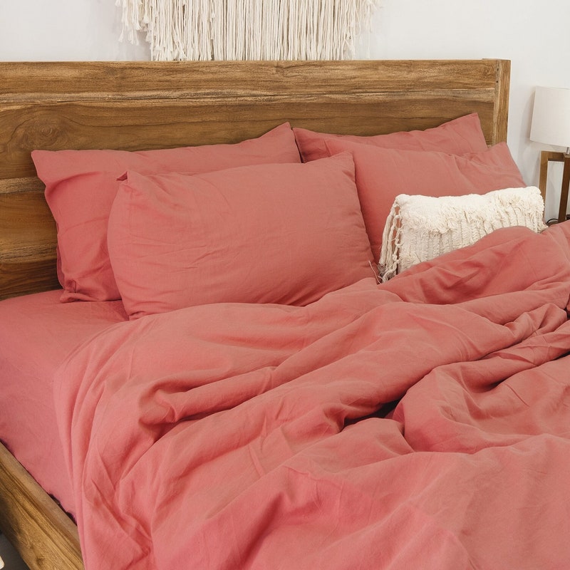 Rust Linen Duvet - Etsy
