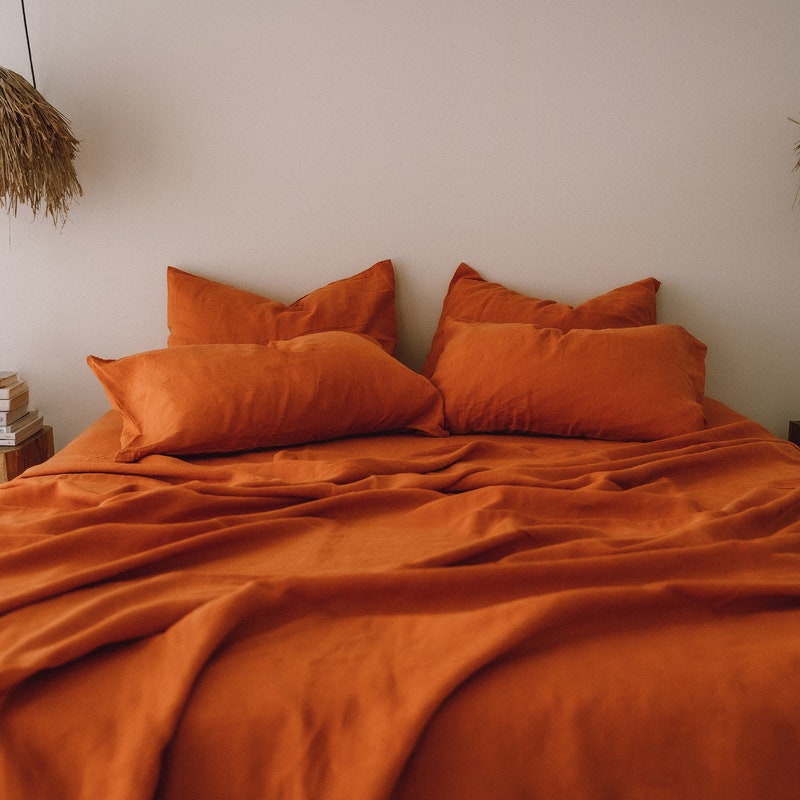 Orange Bedding - Etsy