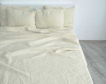Ivory Linen Bedding | Etsy