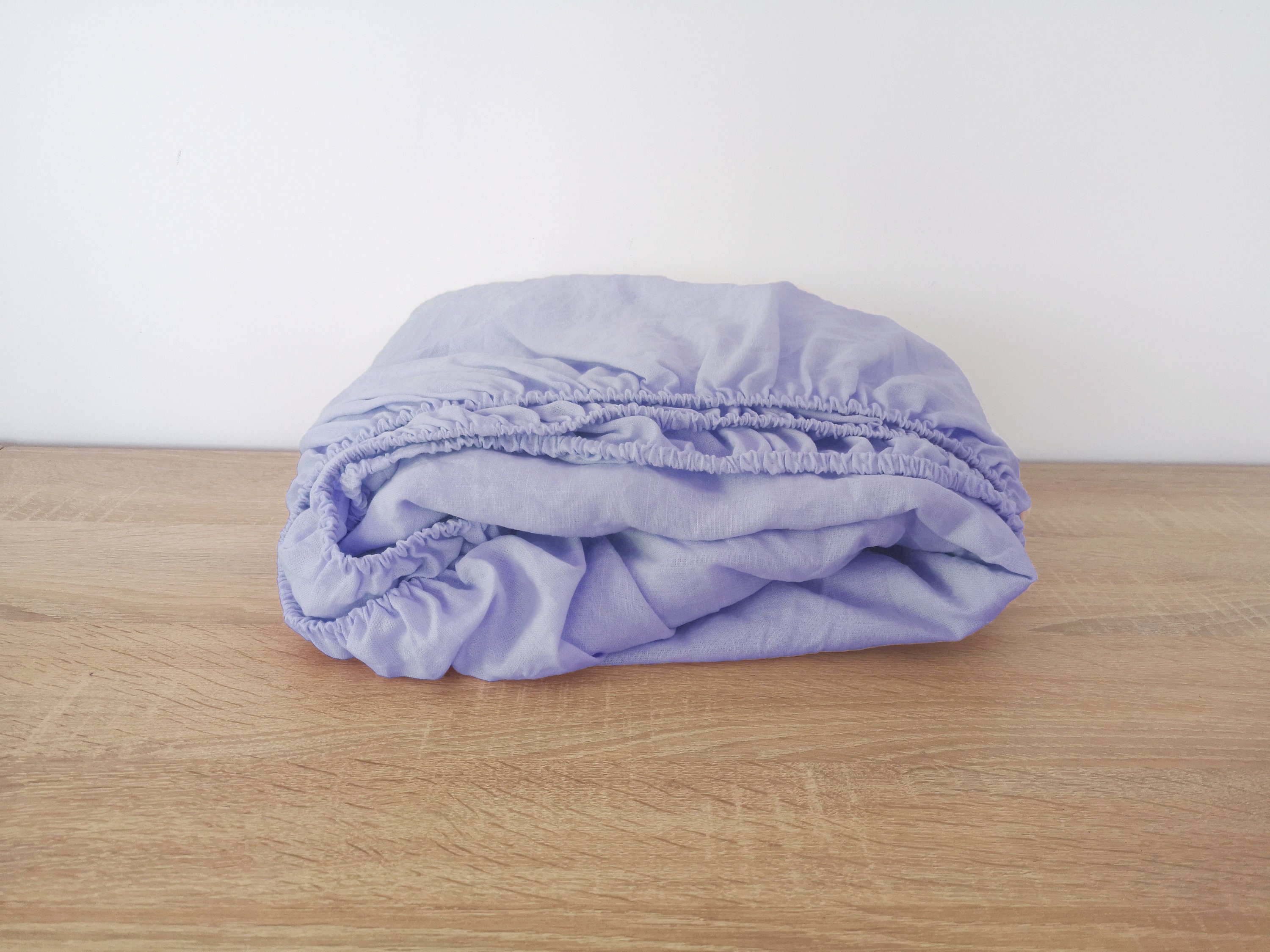 Lilac linen fitted sheet / 1 Fitted sheet / Softened linen | Etsy
