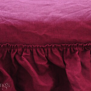 60 Colors Linen Triple Ruffled Bedding Set Duvet Cover and 2 ...