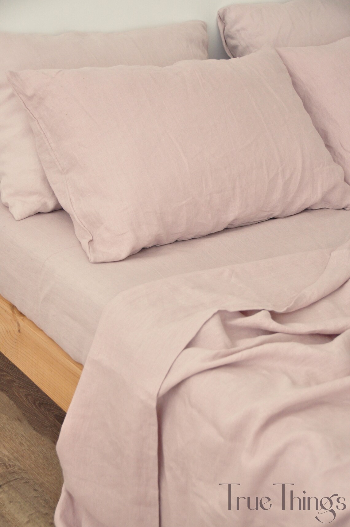 Dusty Pink Linen Flat Sheet / 1 Flat Sheet / Softened Linen - Etsy