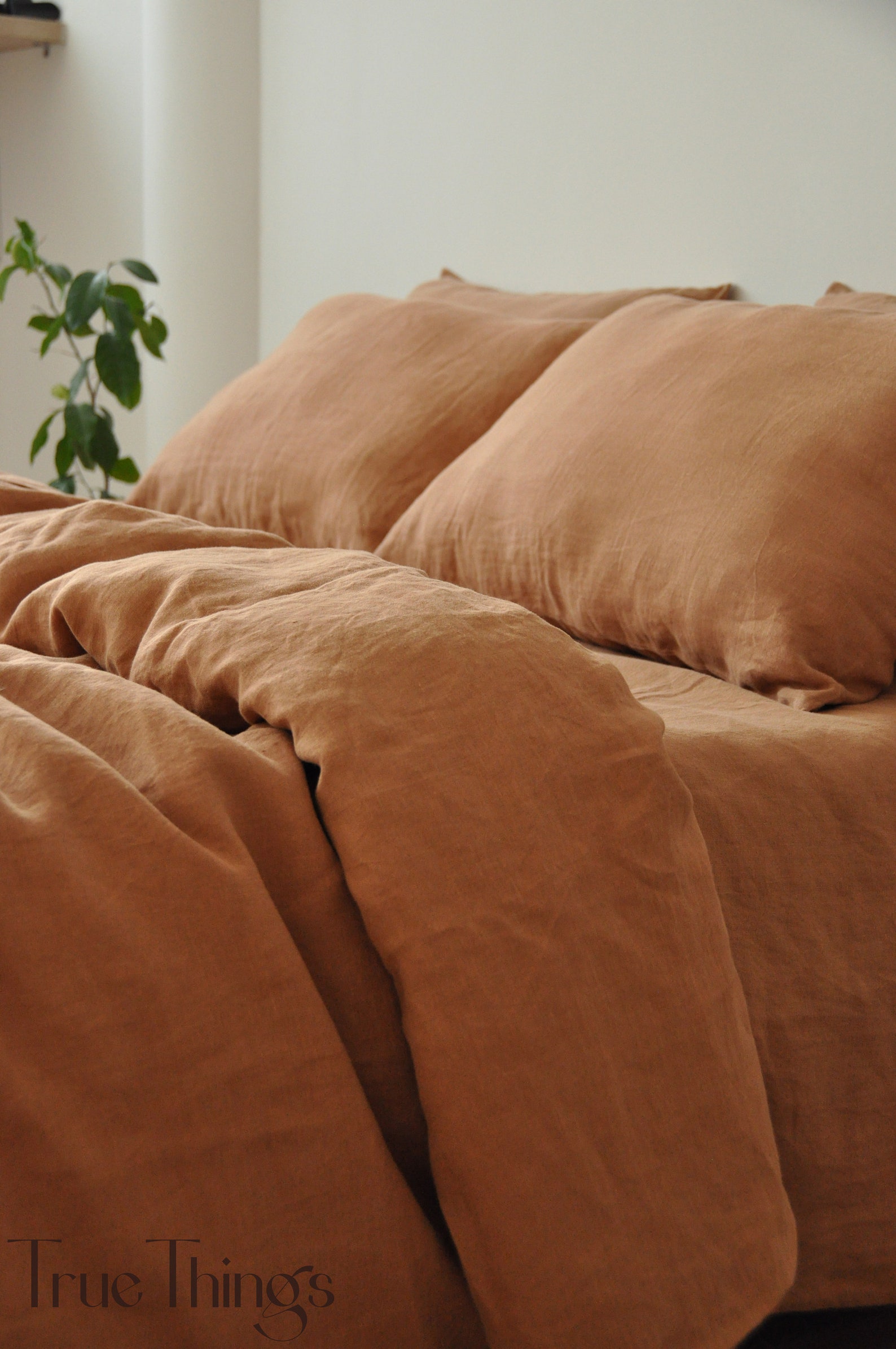 Clay Linen Duvet Cover 1 Duvet Cover Softened Linen Comforter Cover ...