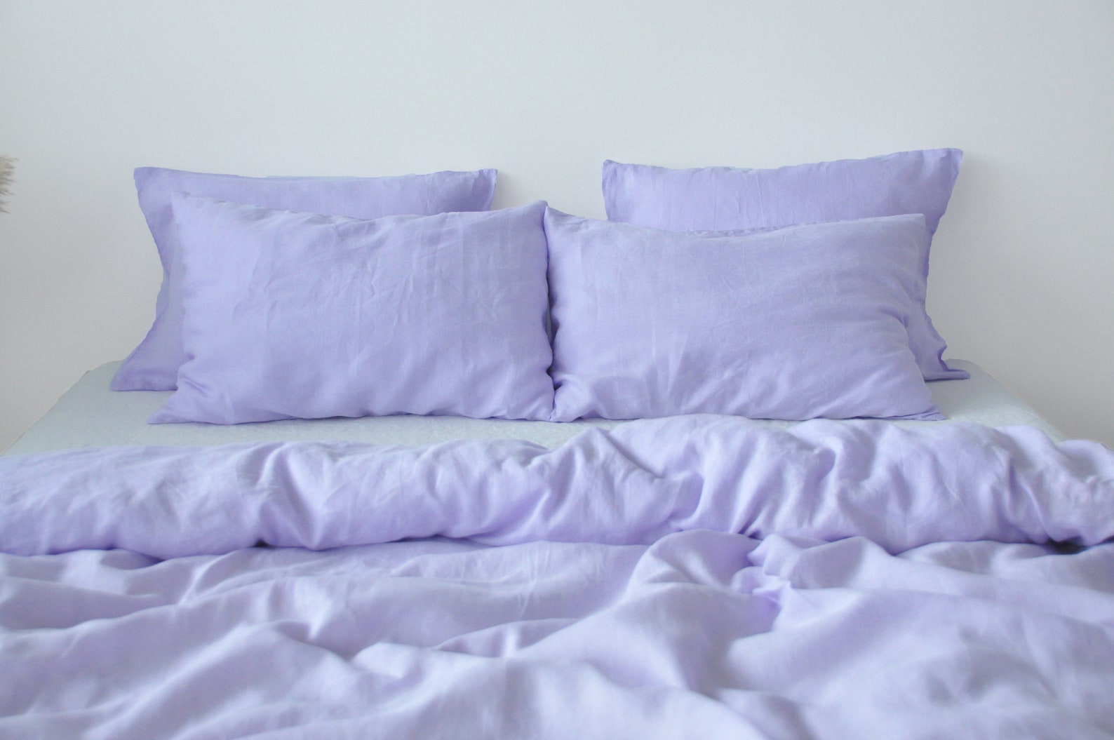 Lilac linen duvet cover / 1 duvet cover / Softened linen / | Etsy