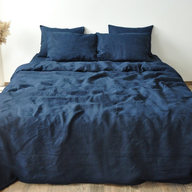 Navy Bedding - Etsy