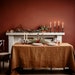 Cinnamon Rectangle Linen Tablecloth Christmas Theme Round Square ...
