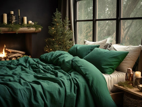 Green duvet cover store
