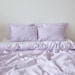 Lilac Linen Duvet Cover 1 Duvet Cover Softened Linen Purple Comforter ...