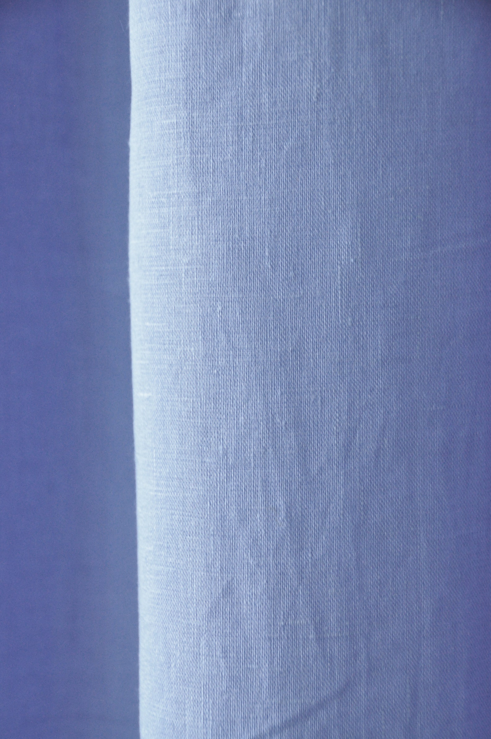 Cornflower blue regular and blackout linen curtains / 2 panels | Etsy