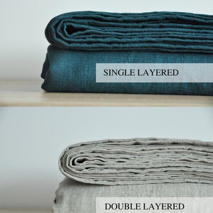 Chartreuse Green Linen Coverlet With or Without Filling Softened Linen ...