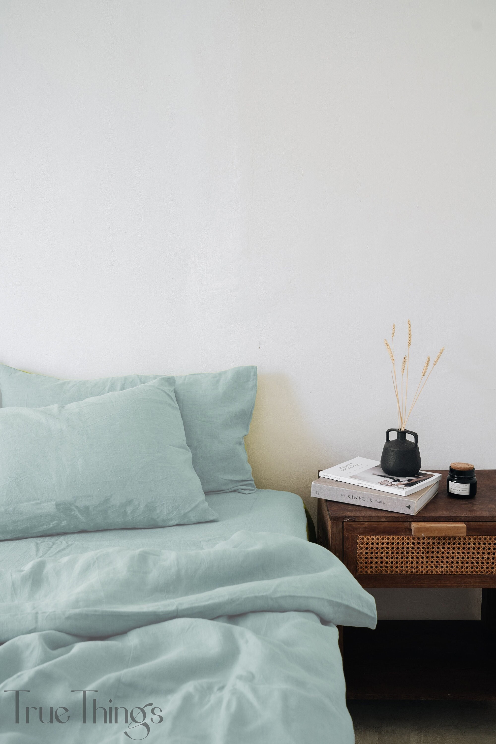 Sea Glass Linen Bedding Set / 1 Duvet Cover 2 Pillowcases / | Etsy