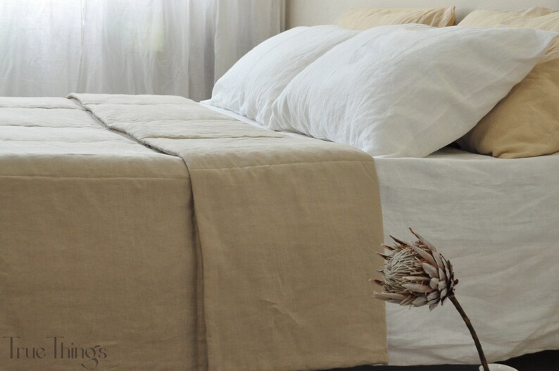 Undyed and Other Colors Linen Quilt / Softened Medium Weight - Etsy