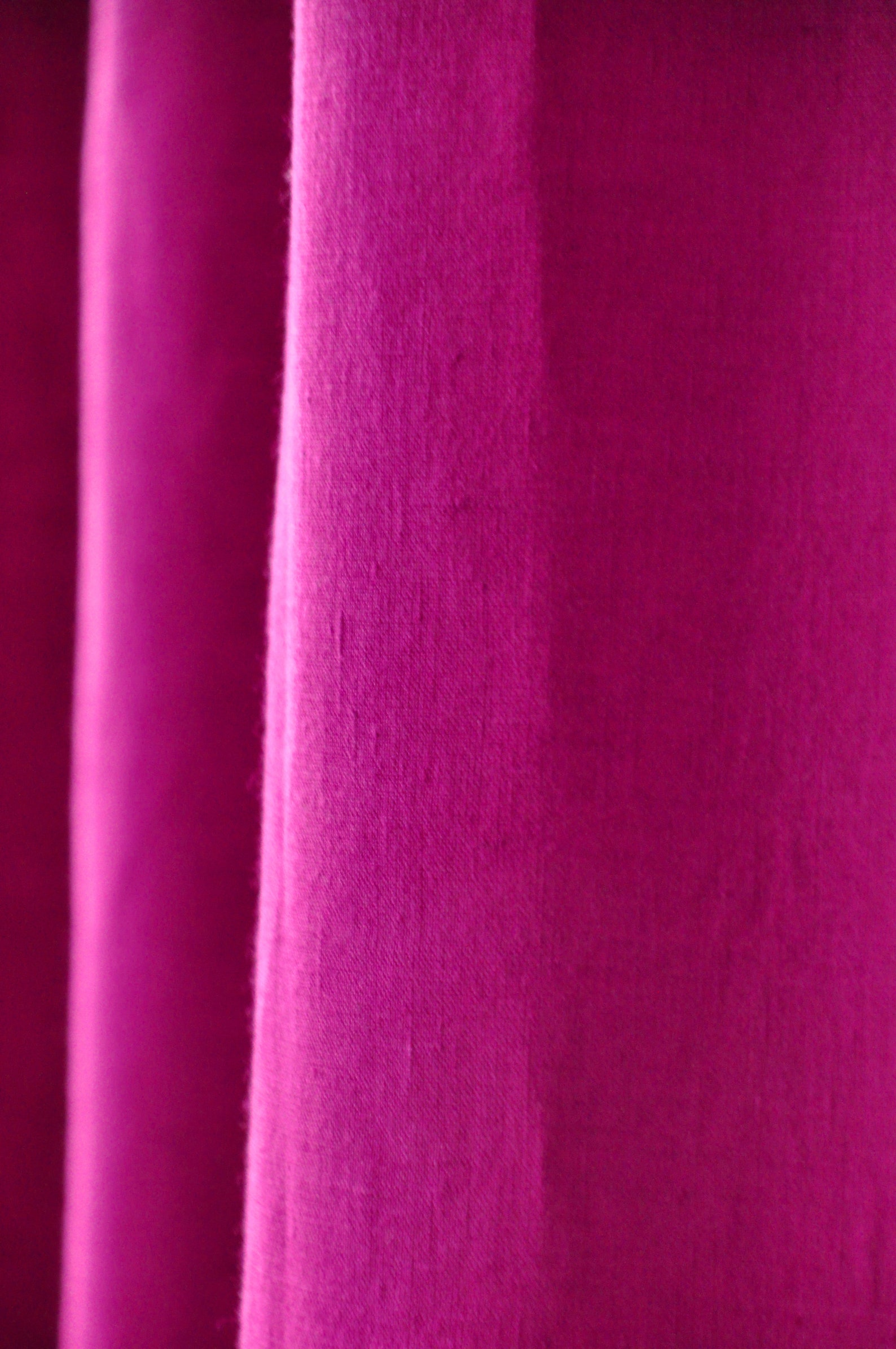 Fuchsia Regular and Blackout Linen Curtains / 2 Panels / | Etsy