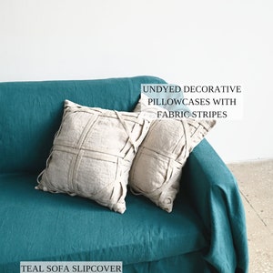 Undyed and Other Colors Linen Pillowcase Undyed Linen Pillow Cover With ...