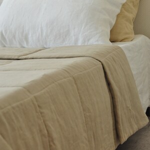 Undyed and Other Colors Linen Quilt Softened Medium Weight Linen Cotton ...