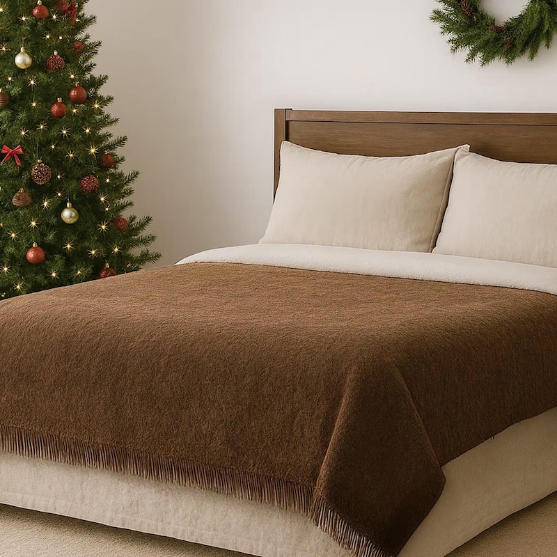 Pure Thick Wool Blanket - Etsy