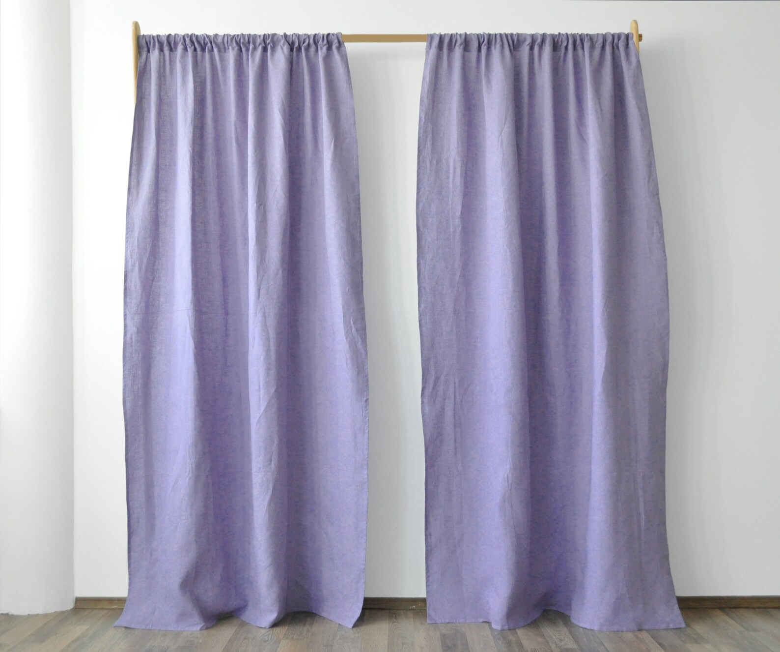 Lavender Regular and Blackout Linen Curtains / 2 Panels / | Etsy