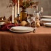 Cinnamon Rectangle Linen Tablecloth Christmas Theme Round Square ...