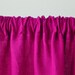 Fuchsia Regular and Blackout Linen Curtains 2 Panels Unlined - Etsy