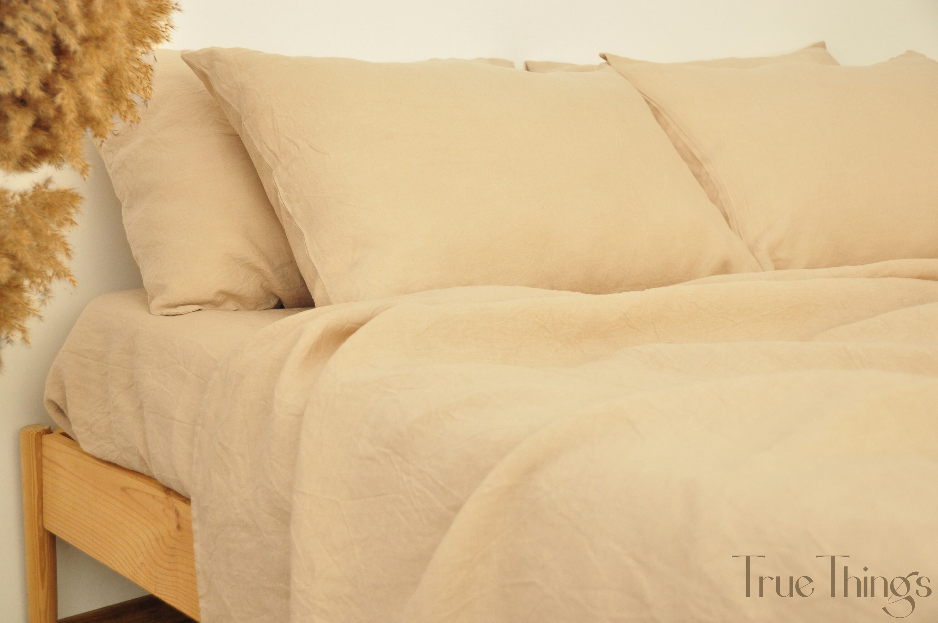 Caramel Linen Flat Sheet / 1 Flat Sheet / Softened Linen Sheet - Etsy