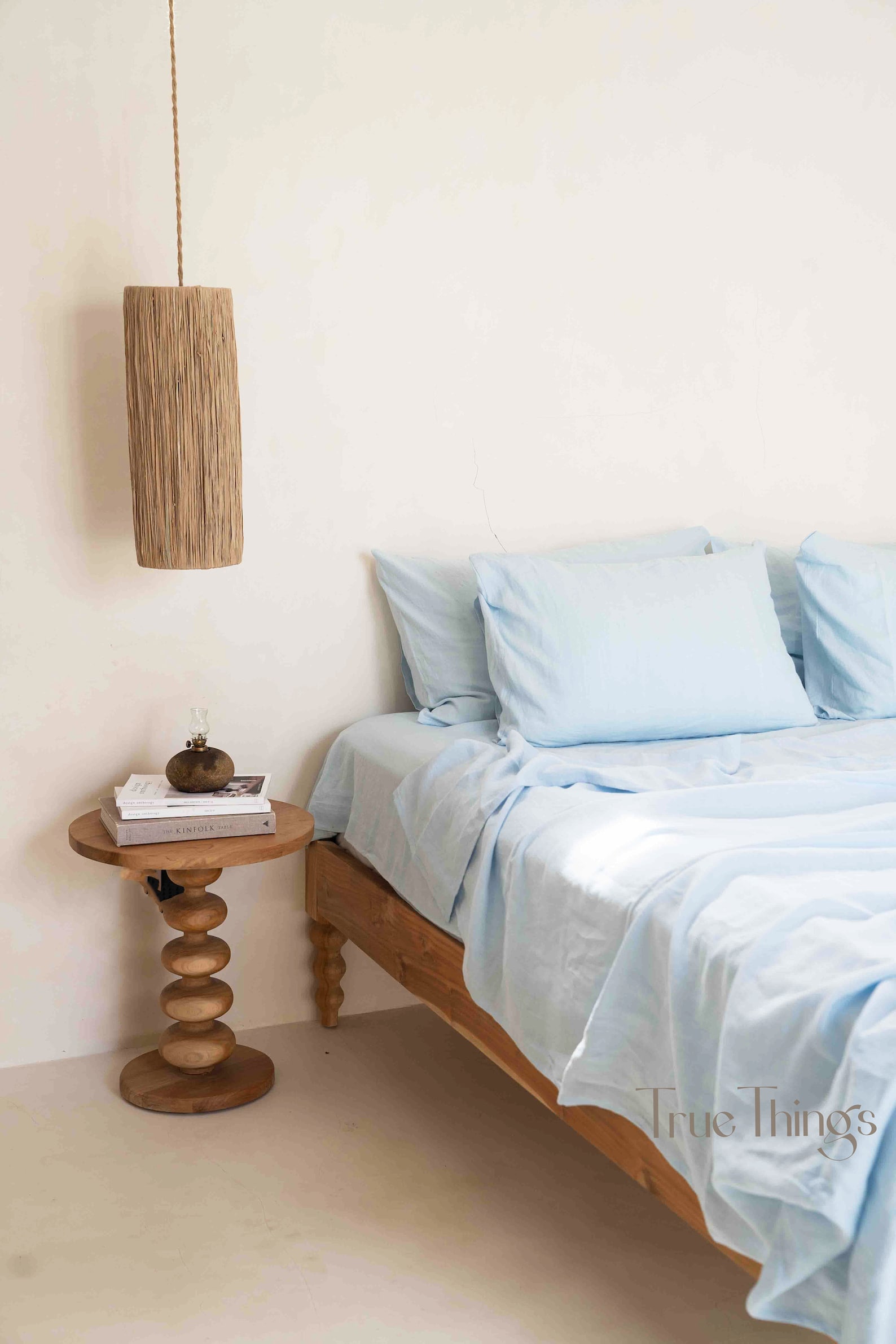 Sky Blue Linen Flat Sheet / 1 Flat Sheet / Softened Linen - Etsy