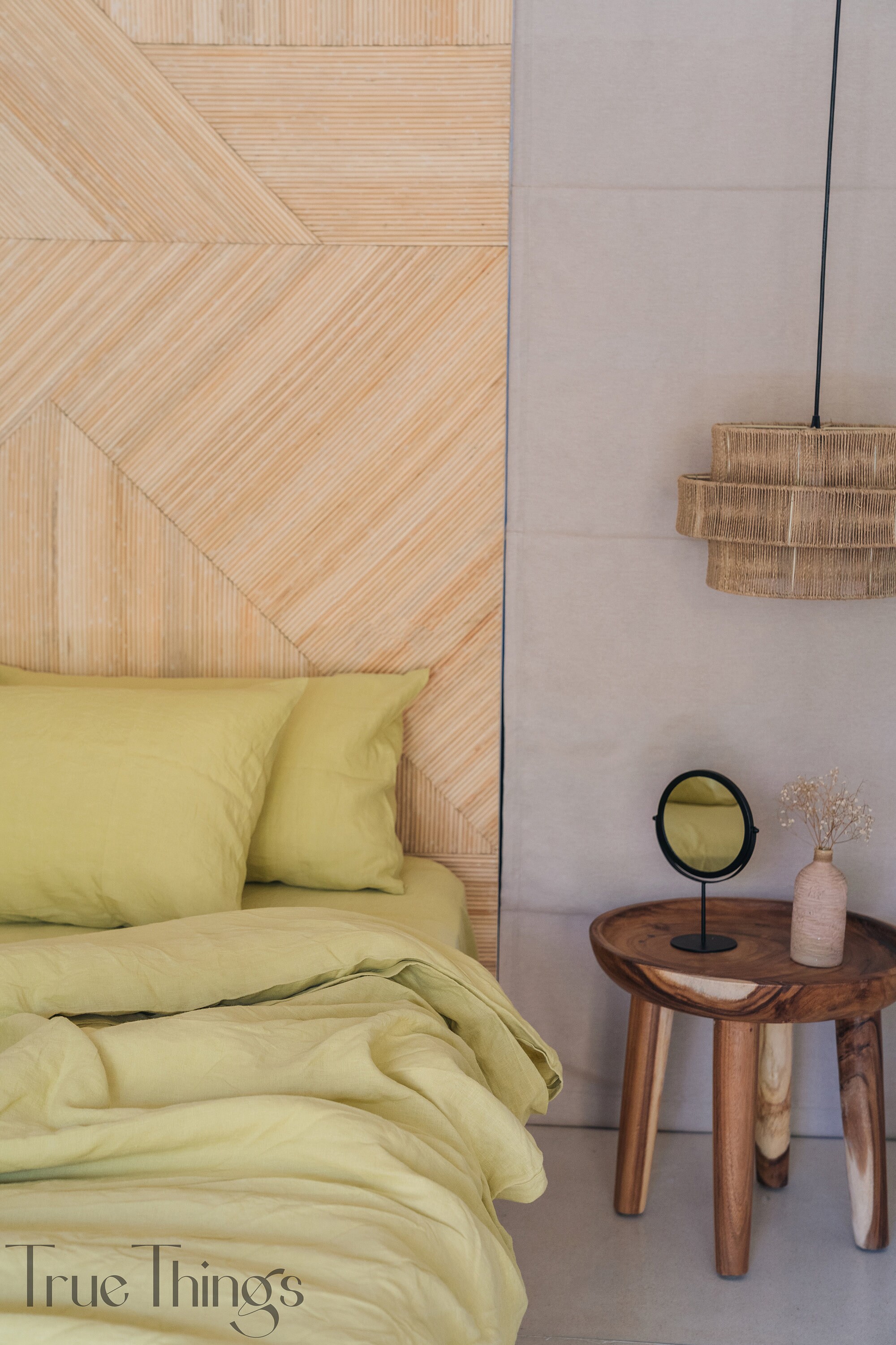 Chartreuse Yellow Linen Bedding Set / 1 Duvet Cover 2 | Etsy