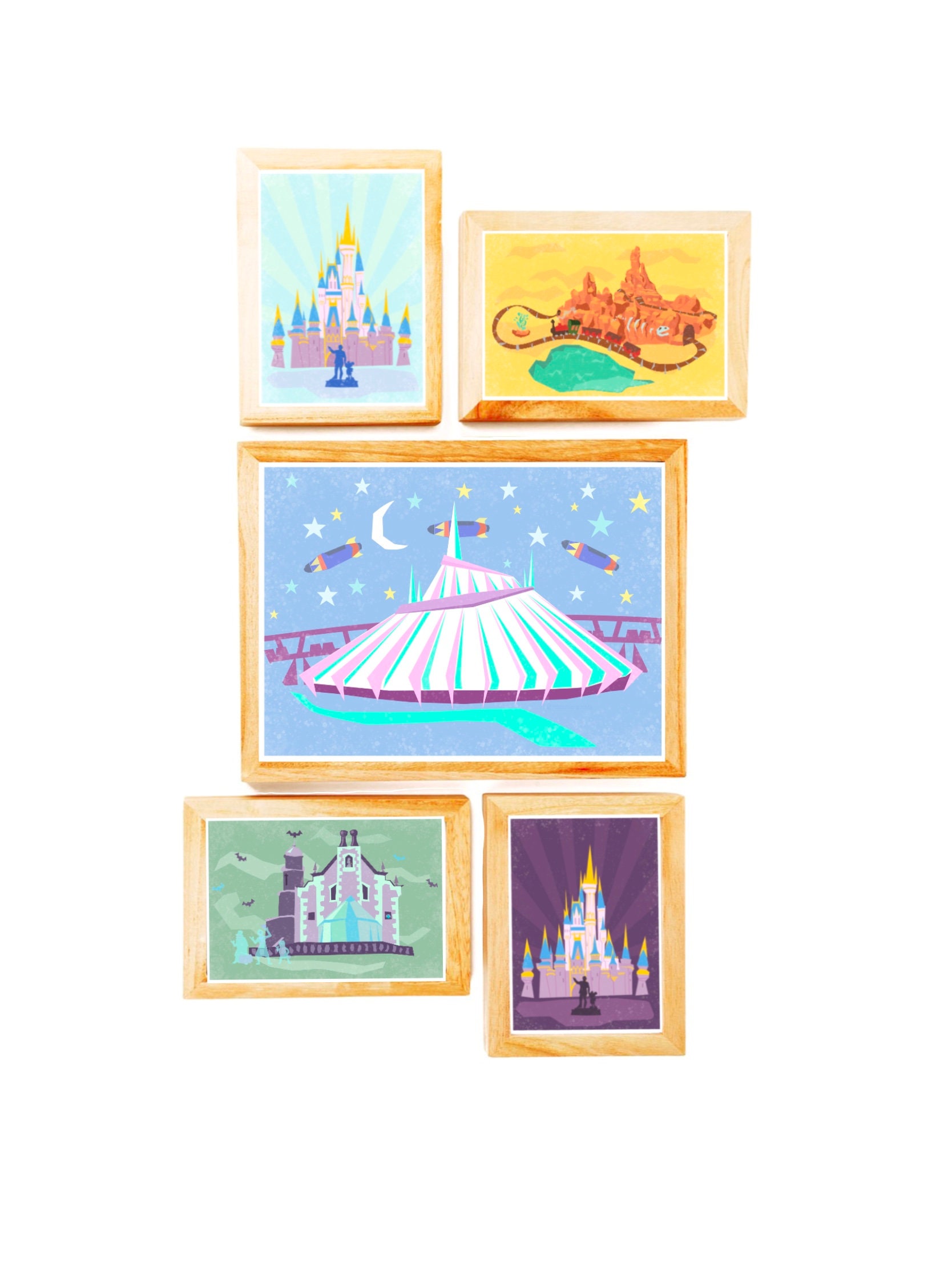 Digital Download Pink Night-time Castle | Magic Kingdom | WDW ...