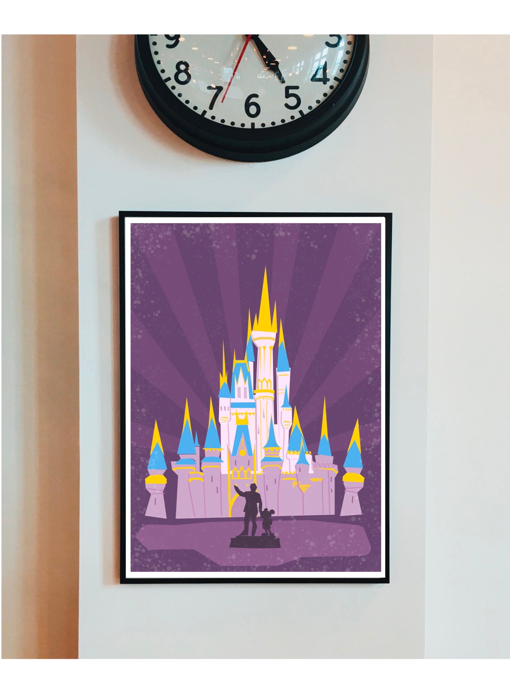 Digital Download Pink Night-time Castle | Magic Kingdom | WDW ...