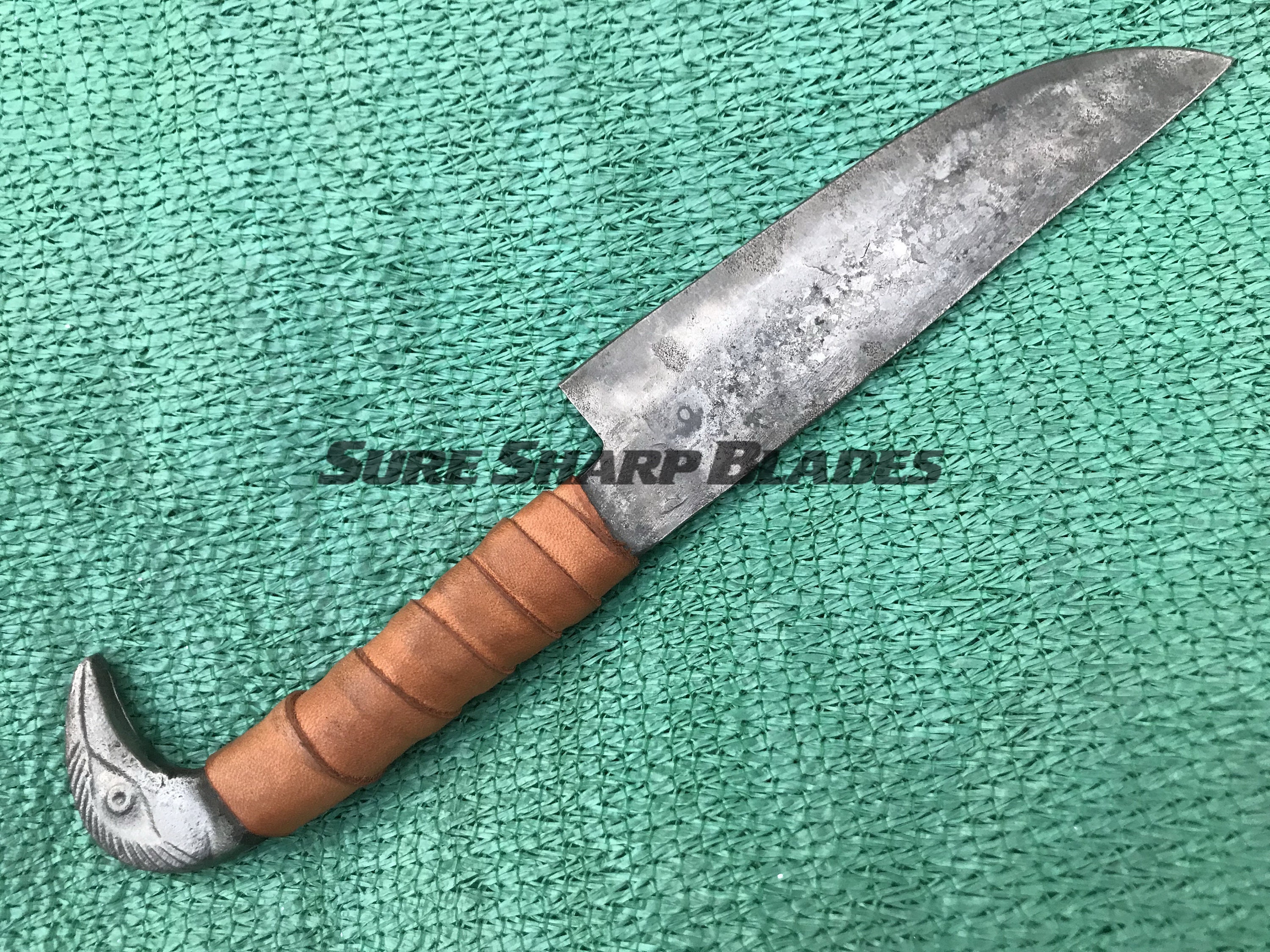 Smith Custom Handmade Carbon Steel Viking Knife With Raven - Etsy