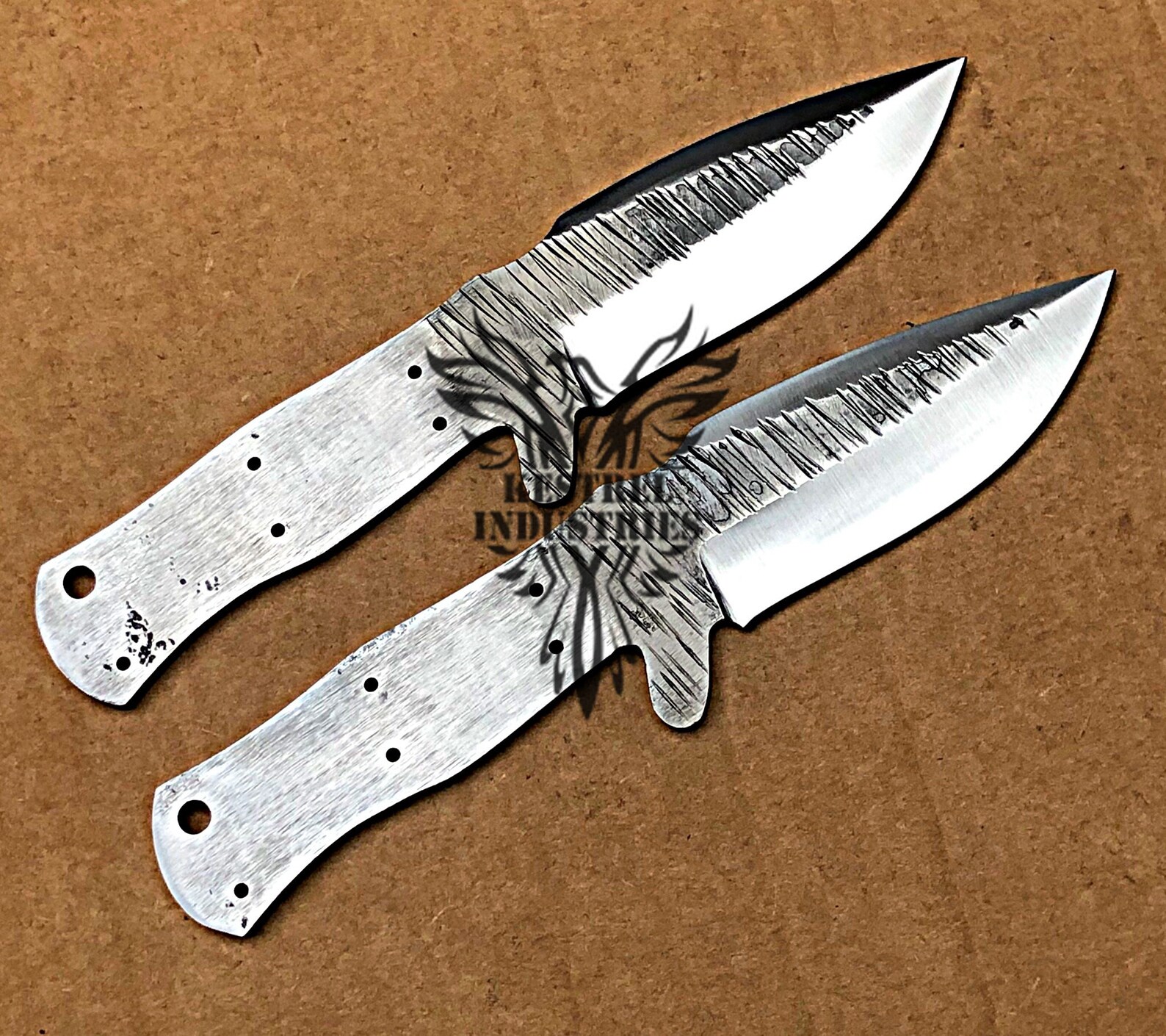 Lot of 2 Carbon Steel Blank Blade Knife for Knife Making - Etsy