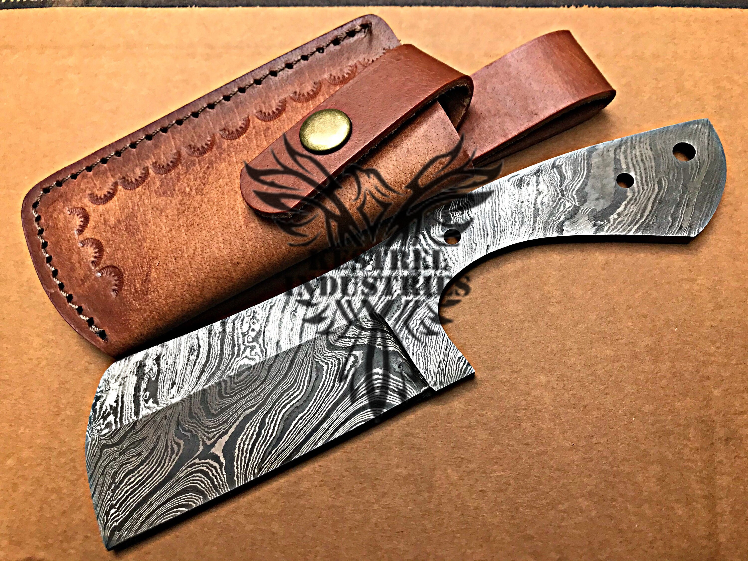 Smith Forged Damascus Steel Blank Blade Knife For Knife Making | Etsy