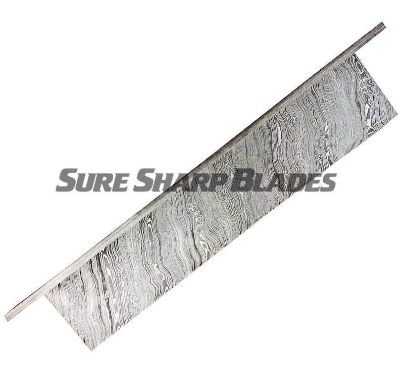 Lot of 2 Custom Forged Damascus Steel Flat Bar for Knife Making ...