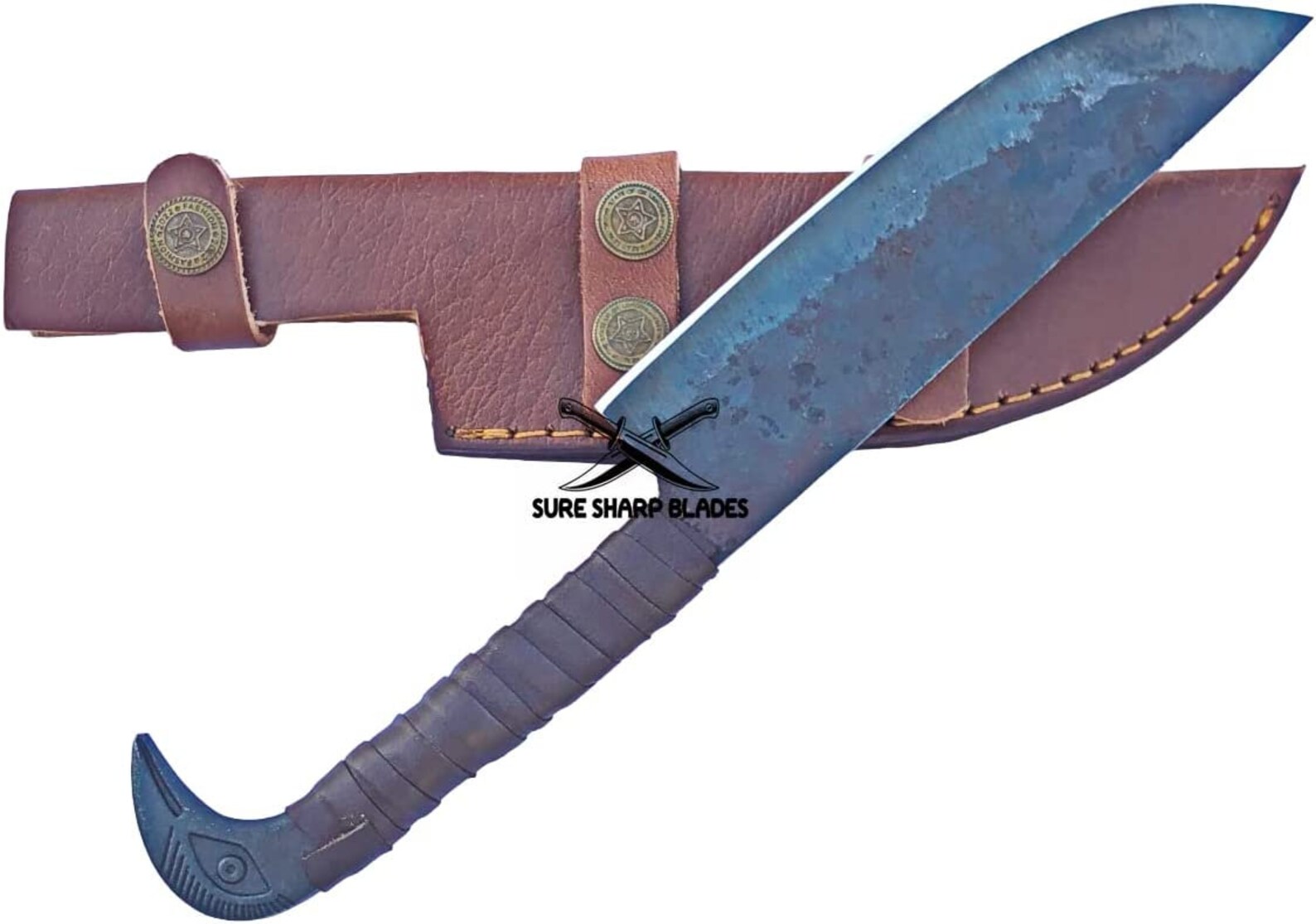 Smith Custom Handmade Carbon Steel Viking Knife With Raven - Etsy