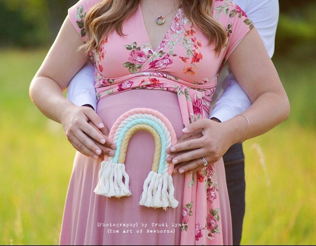 Rainbow Baby Photo Prop Rainbow Baby Photography Maternity | Etsy
