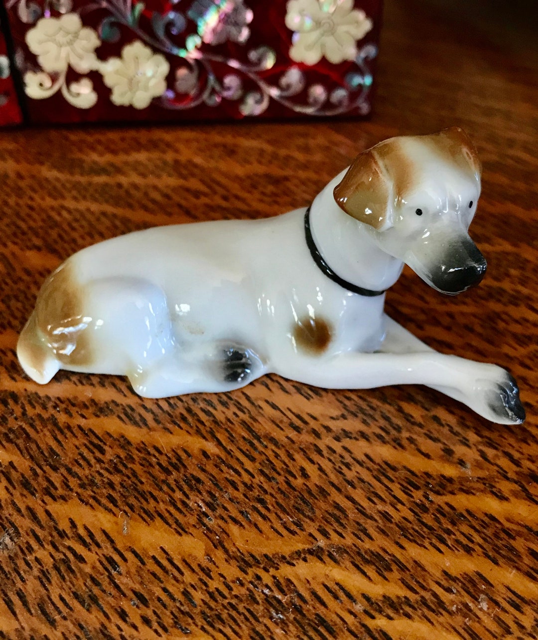 Sitzendorf Porcelain Hunting Dog Figurine - Etsy
