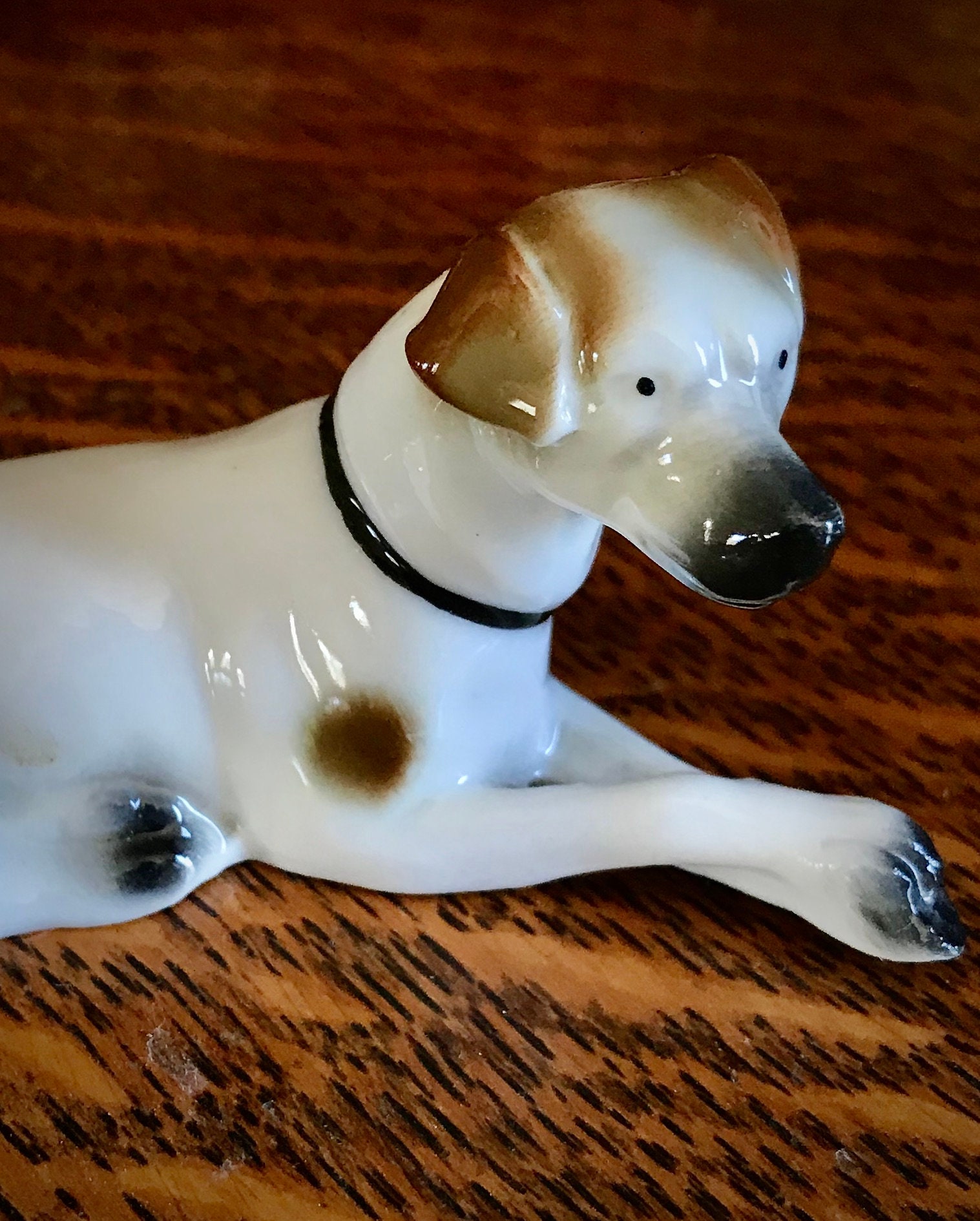 Sitzendorf Porcelain Hunting Dog Figurine - Etsy