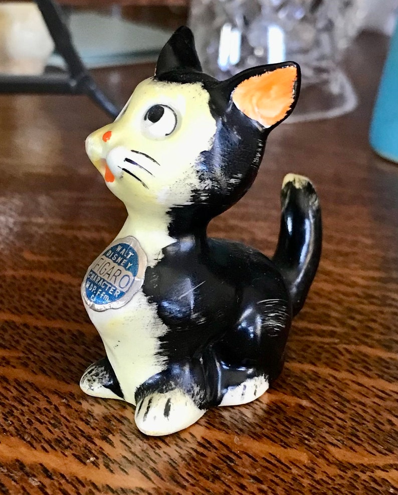 Rare Disney Figaro the Cat by Goebel Pottery - Etsy