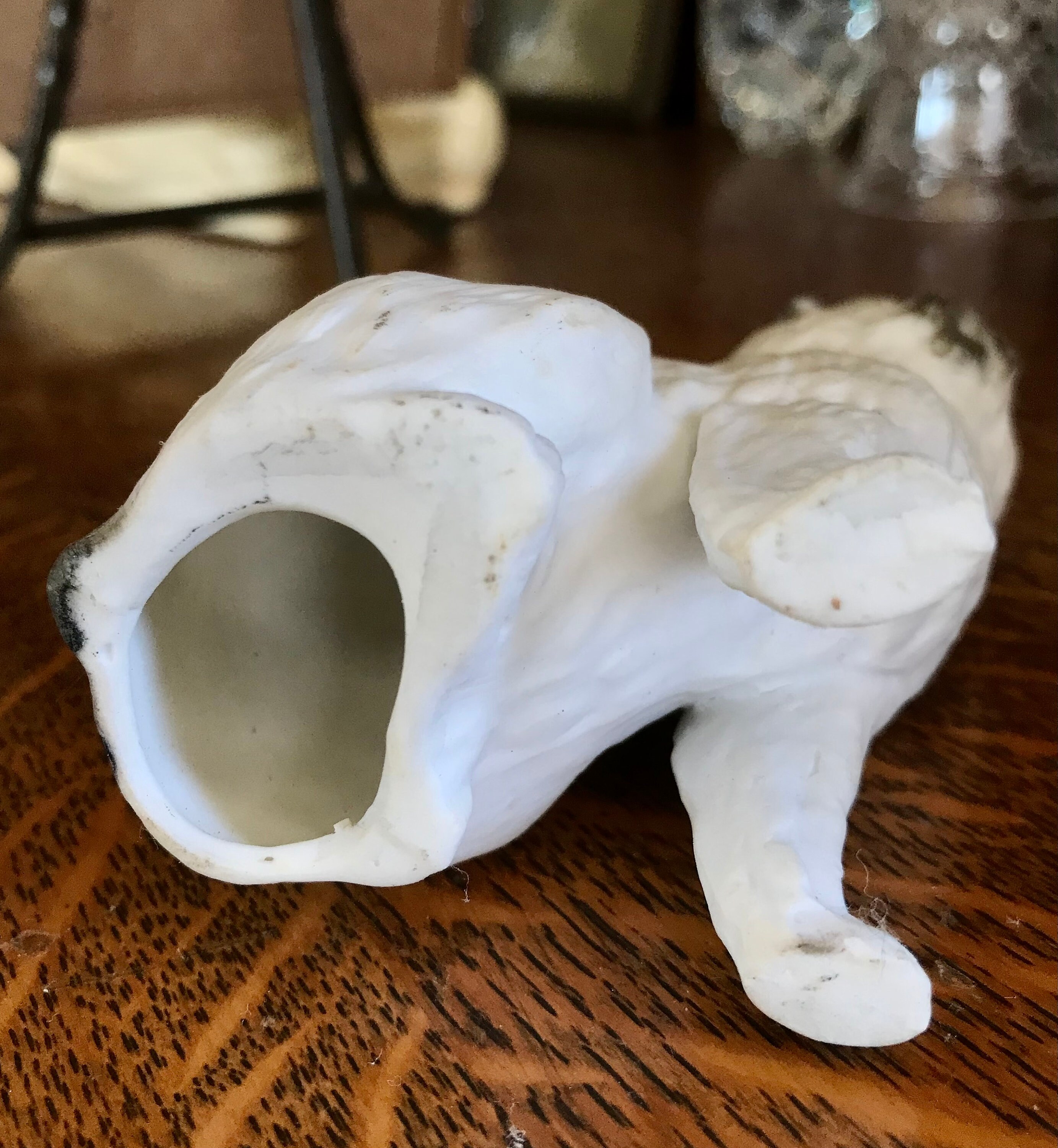 Antique Bisque Cat With Blue Collar - Etsy