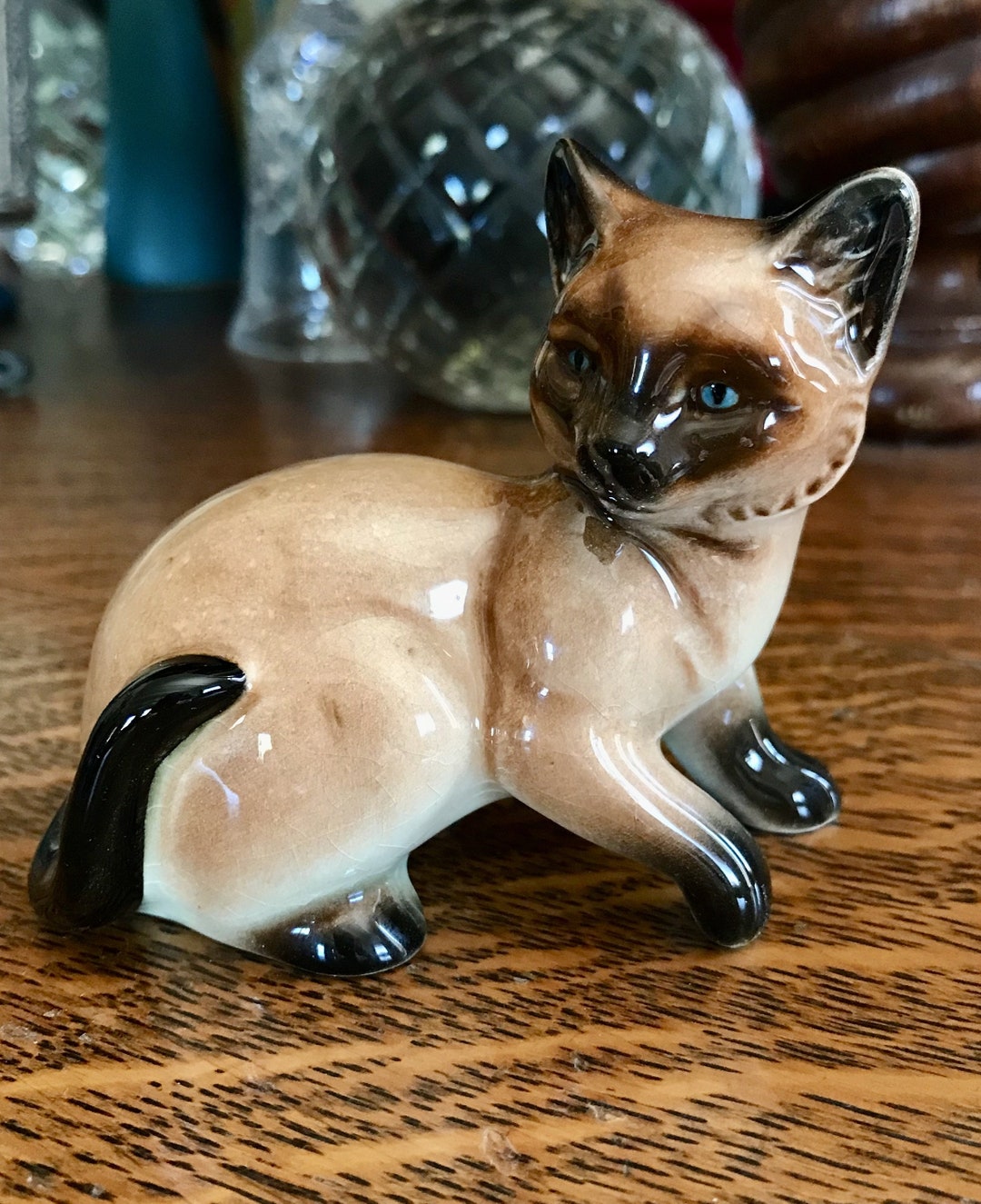 Goebel Siamese Playing Kitten - Etsy