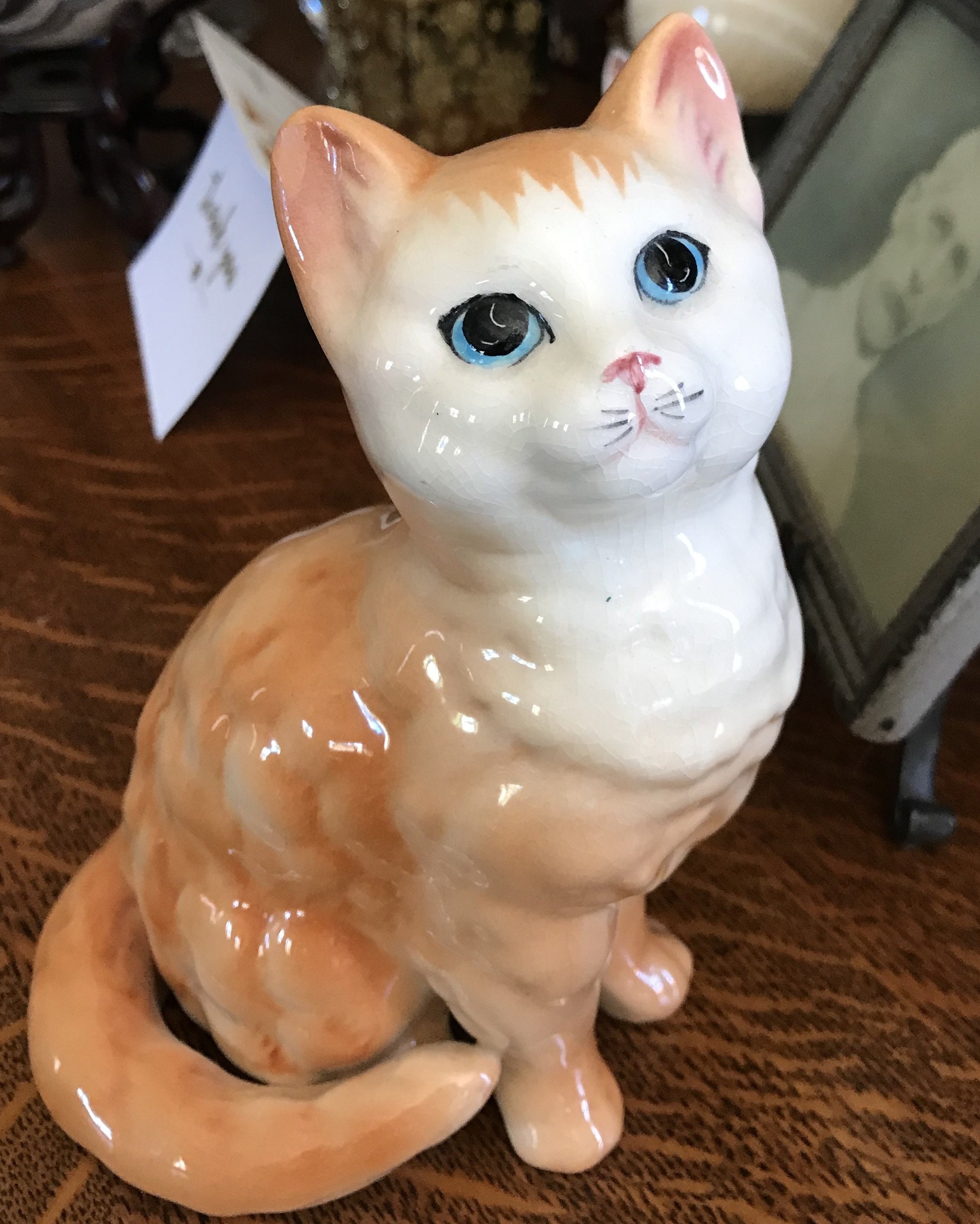Brad Keeler Big Orange Cat Figurine - Etsy