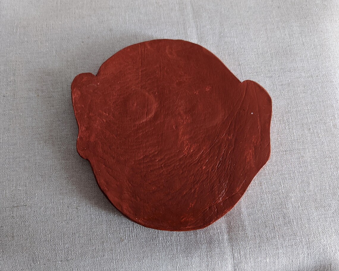 Monkey Trinket Dish, Air Dry Clay Decor, Handmade Jewellery Tray ...
