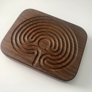 Set of Two Small Finger Labyrinths - Wood Classical Labyrinth ...