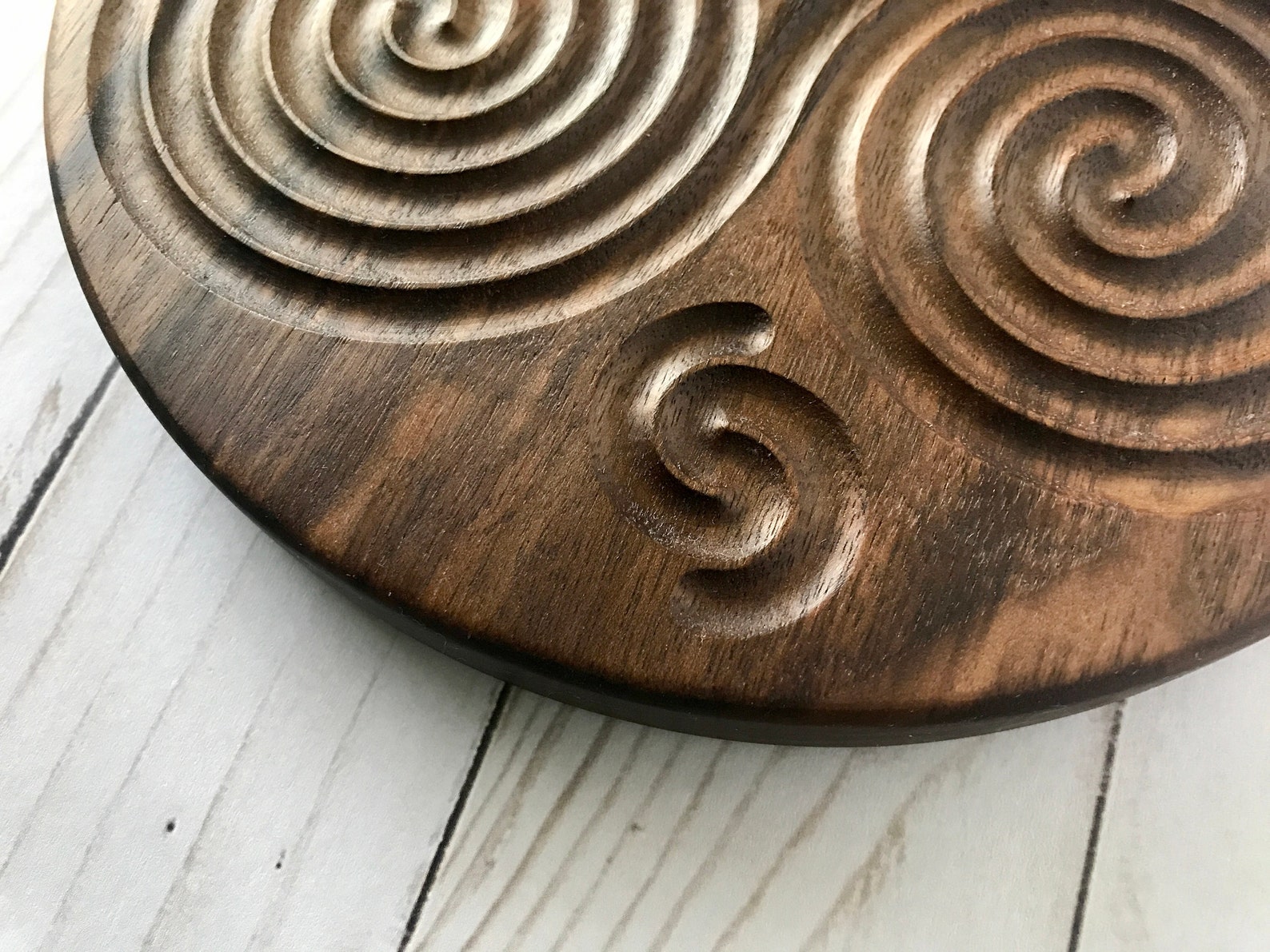 Celtic Spiral Finger Labyrinth - Triskele Continuous Prayer Hand ...