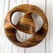 Triquetra Mobius Strip-like Wood Carving - Trefoil Math Sculpture ...