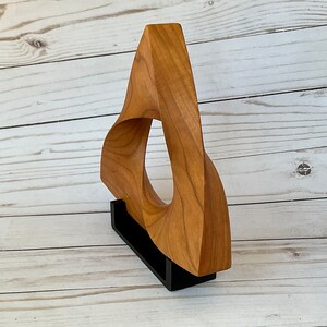 Penrose Triangle Inspired Cherry Wood Carving, 7.5 " Diameter | Möbius ...