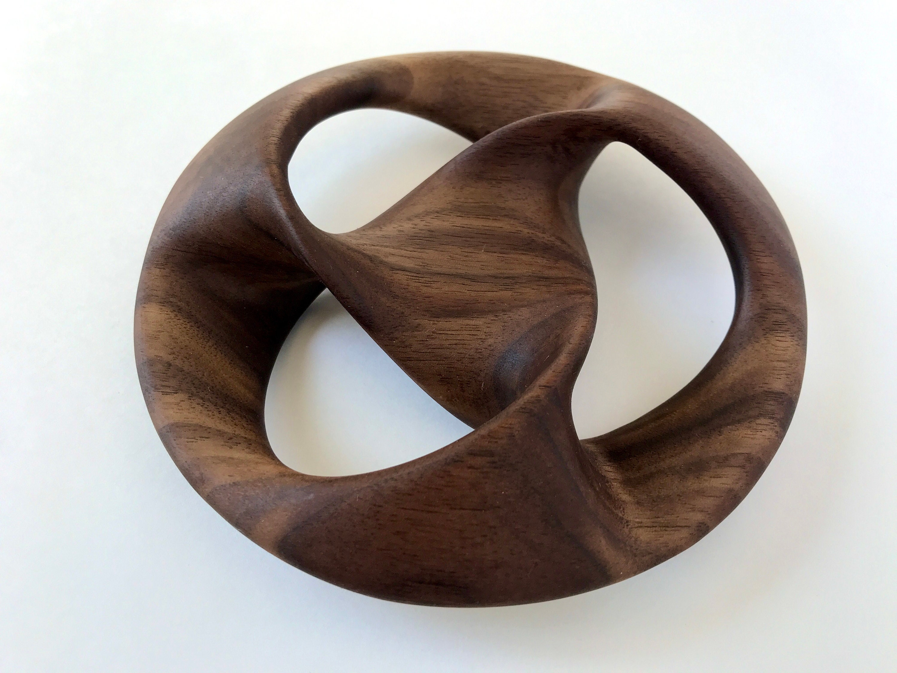 Triquetra 8 Wood Carving Trefoil Math Sculpture - Etsy