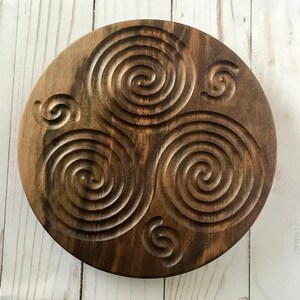 Celtic Spiral Finger Labyrinth - Triskele Continuous Prayer Hand ...