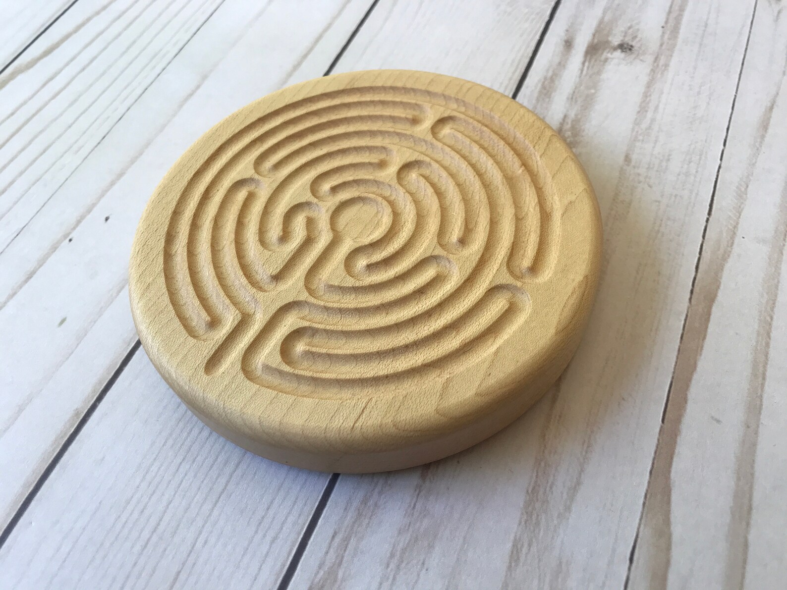Handheld Chartres Finger Labyrinth Wood Labyrinth - Etsy