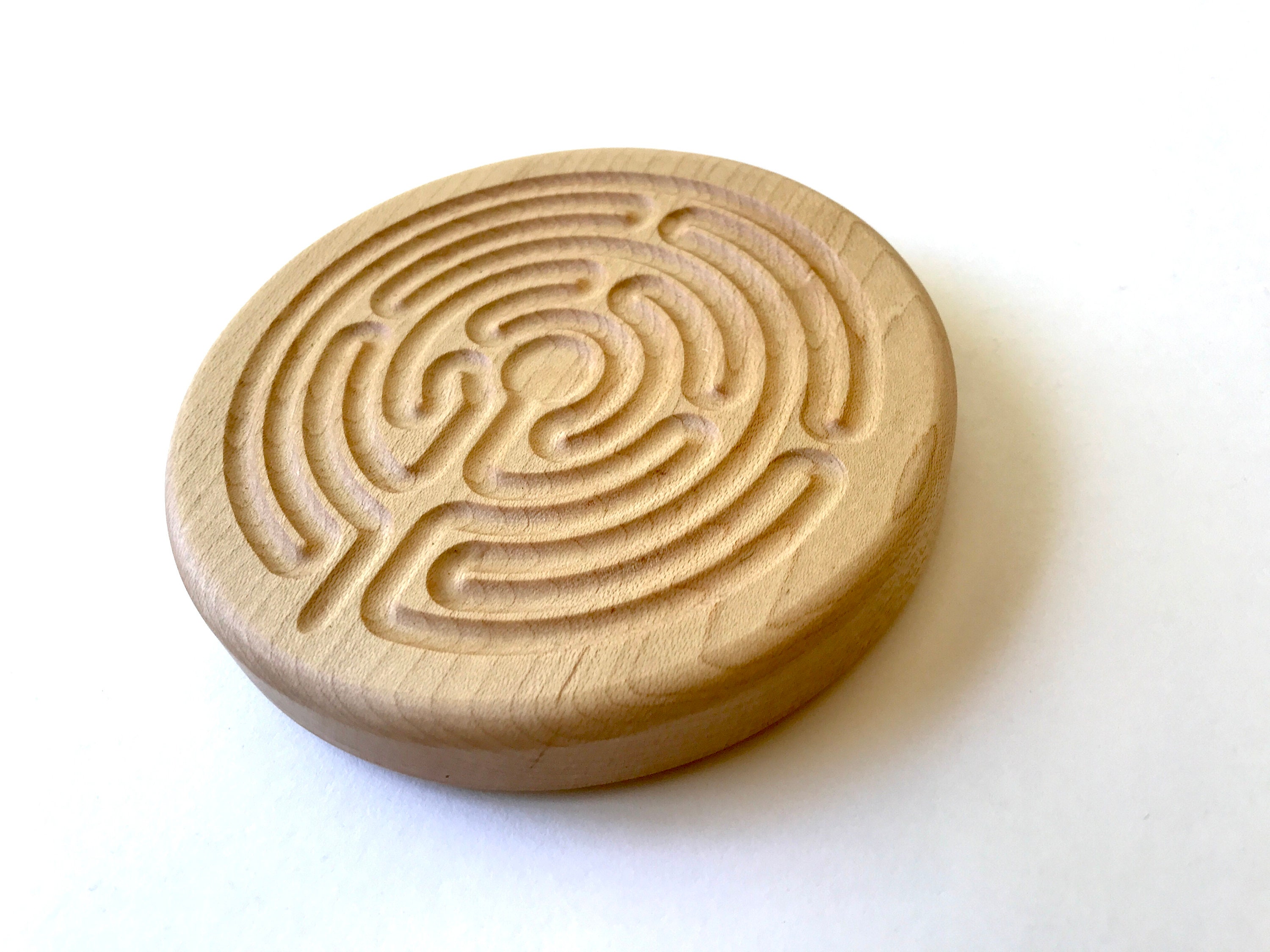Handheld Chartres Finger Labyrinth Wood Labyrinth Mindfulness Maze ...